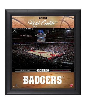 Wisconsin Badgers Framed 15" x 17" Basketball Welcome Home Collage - Macy's