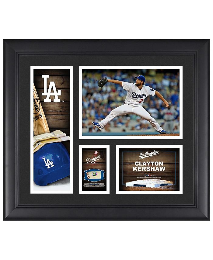 Fanatics Authentic Clayton Kershaw Los Angeles Dodgers Framed 15" x 17 ...