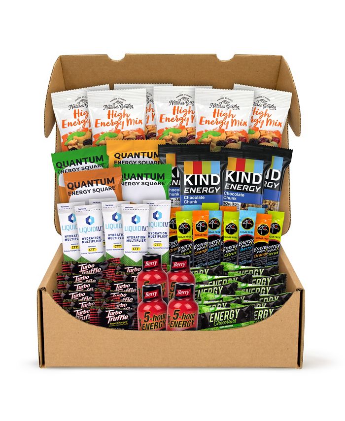 SnackBoxPros Energy Boost Snack Box, 60 Pieces - Macy's