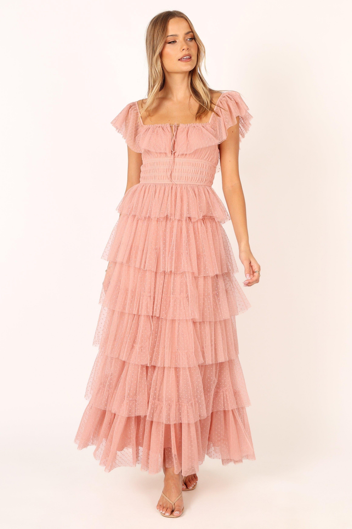 Click here for Belle Maxi Womens Dress - Blush prices