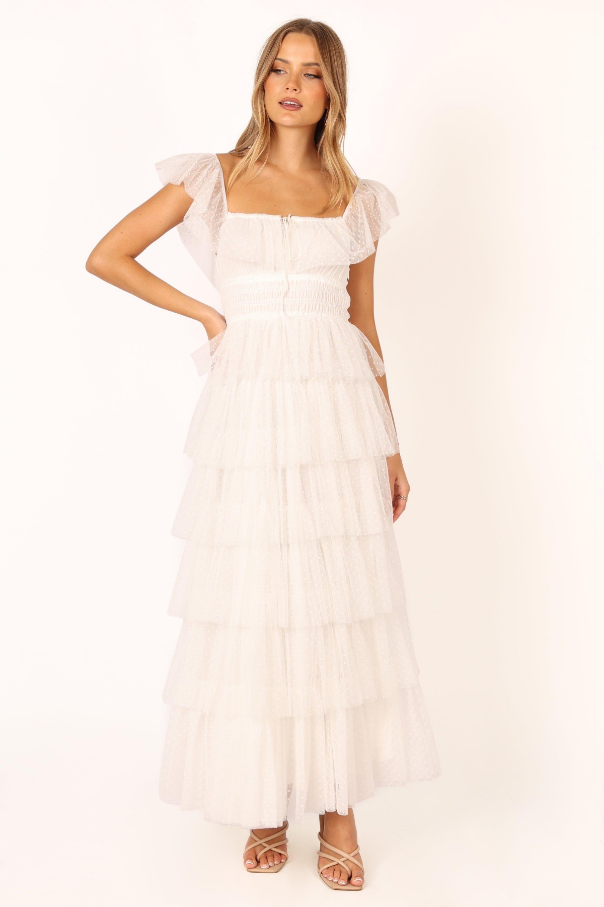 Click here for Belle Maxi Womens Dress - Off white prices