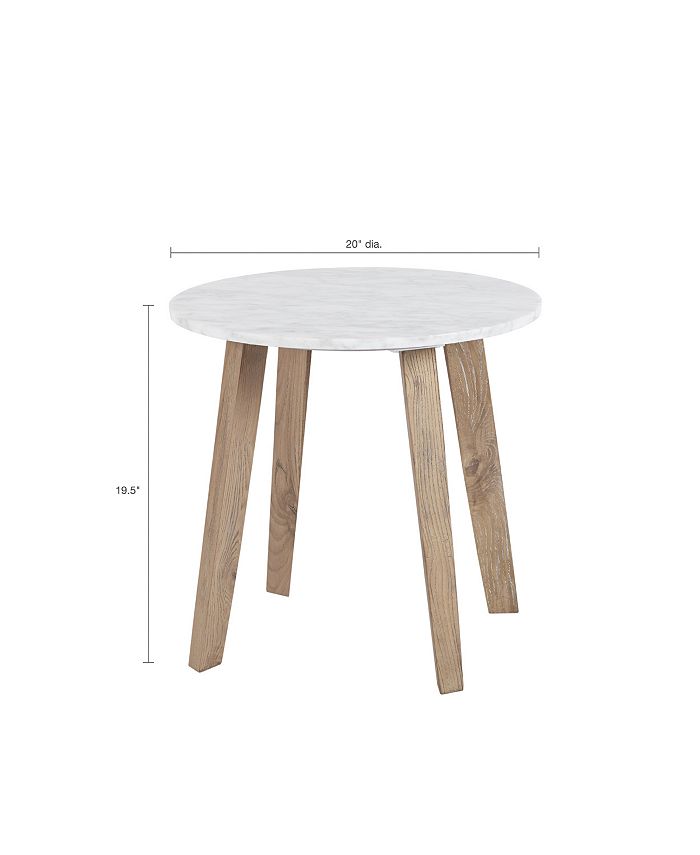 Simplie Fun Milo End Table With 4 Legs - Macy's