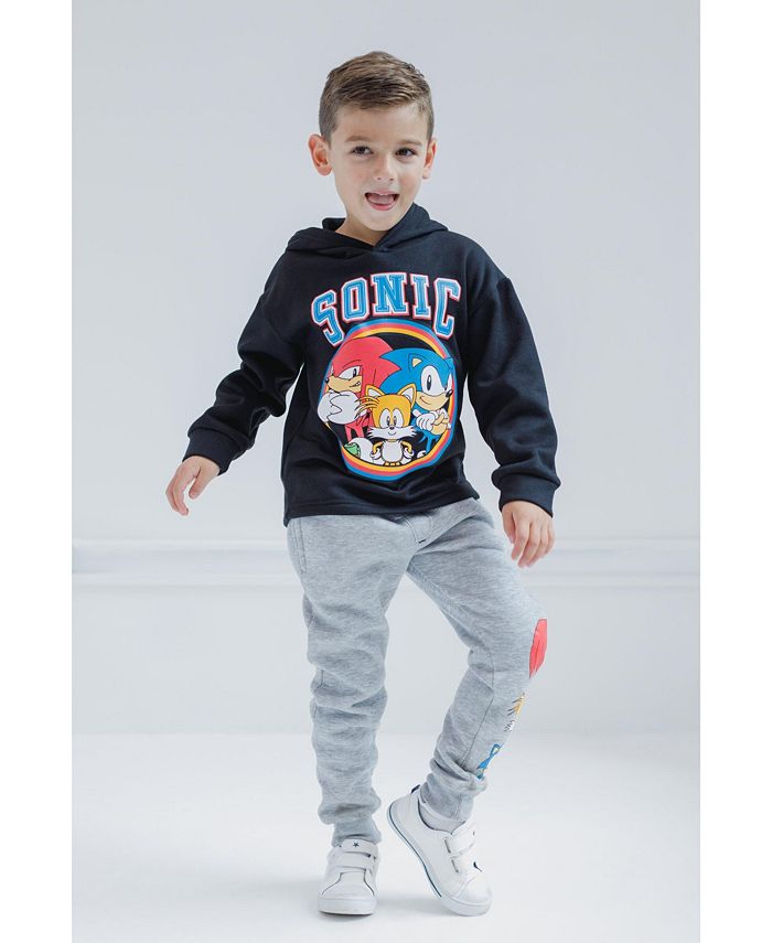 Sega Little Boys Sonic The Hedgehog Knuckles Tails Pullover Hoodie ...