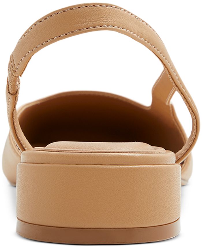 ALDO Women's Amandine Slingback Cap Toe Block-Heel Flats - Macy's