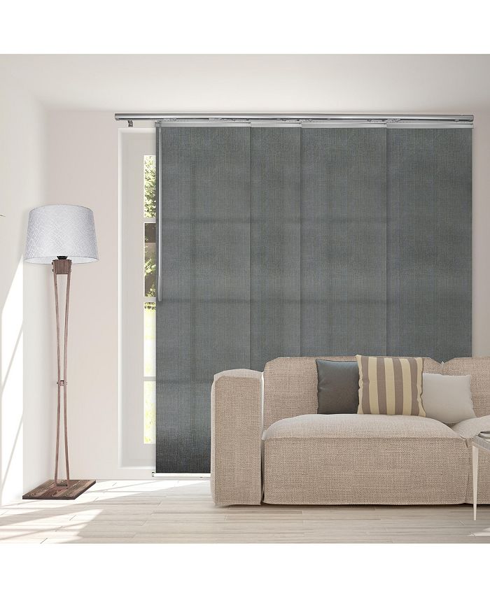 Rod Desyne Dove Blind 4-Panel Single Rail Panel Track Extendable 48"-88 ...