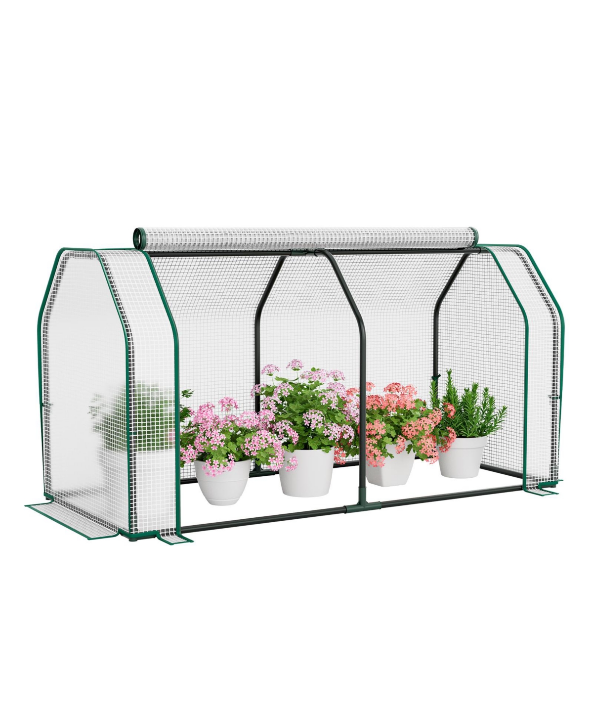 Click here for 47.5 x 21.5 x 24 Inch Mini Greenhouse with Roll-up... prices