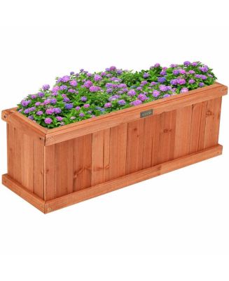 SUGIFT Wooden Decorative Planter Box for Garden Yard and Window - Macy's