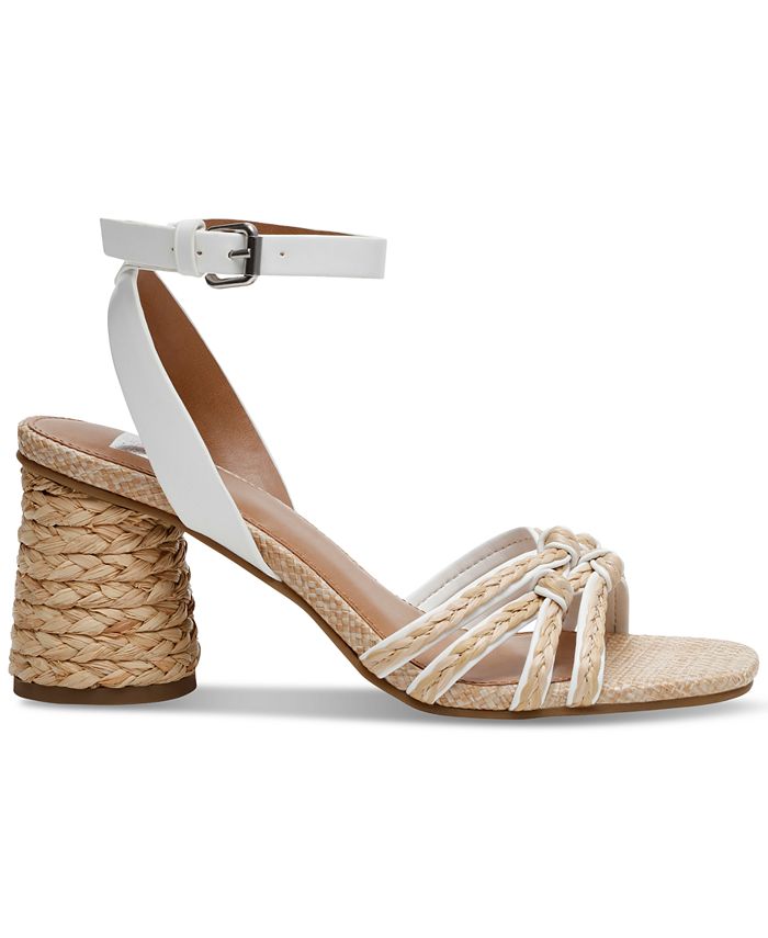 DV Dolce Vita Women's Fleetwood Knotted Raffia Block-Heel City Sandals ...