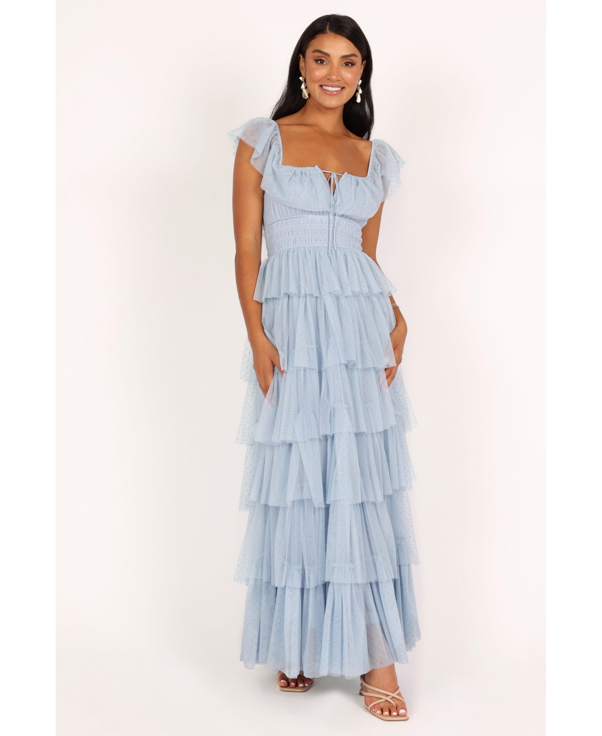 Click here for Belle Maxi Womens Dress - Blue prices