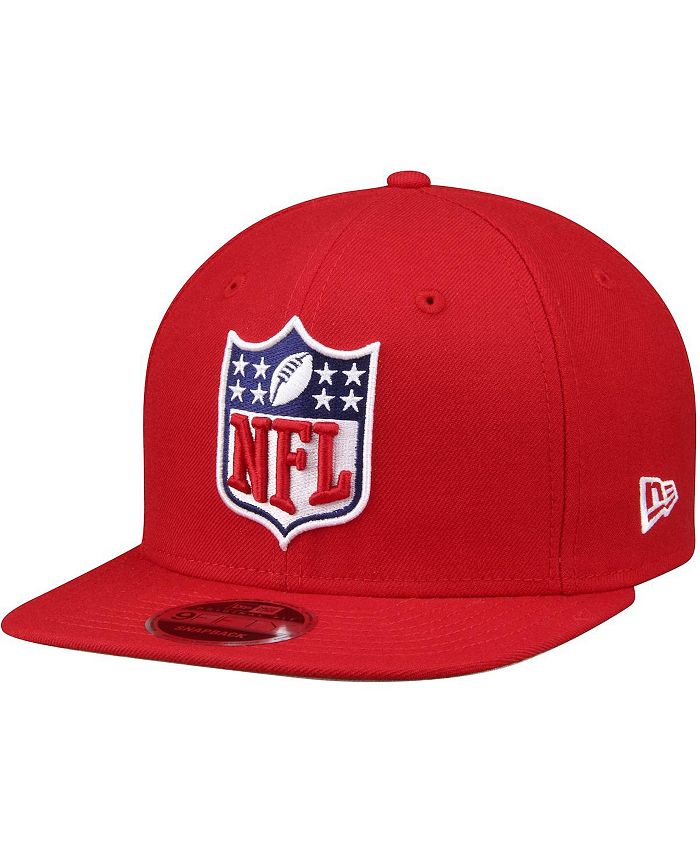 New Era Men's Red NFL Shield Logo Original Fit 9FIFTY Adjustable ...