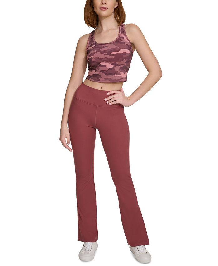 Calvin Klein Women's High-Rise Flare Full-Length Leggings - Macy's