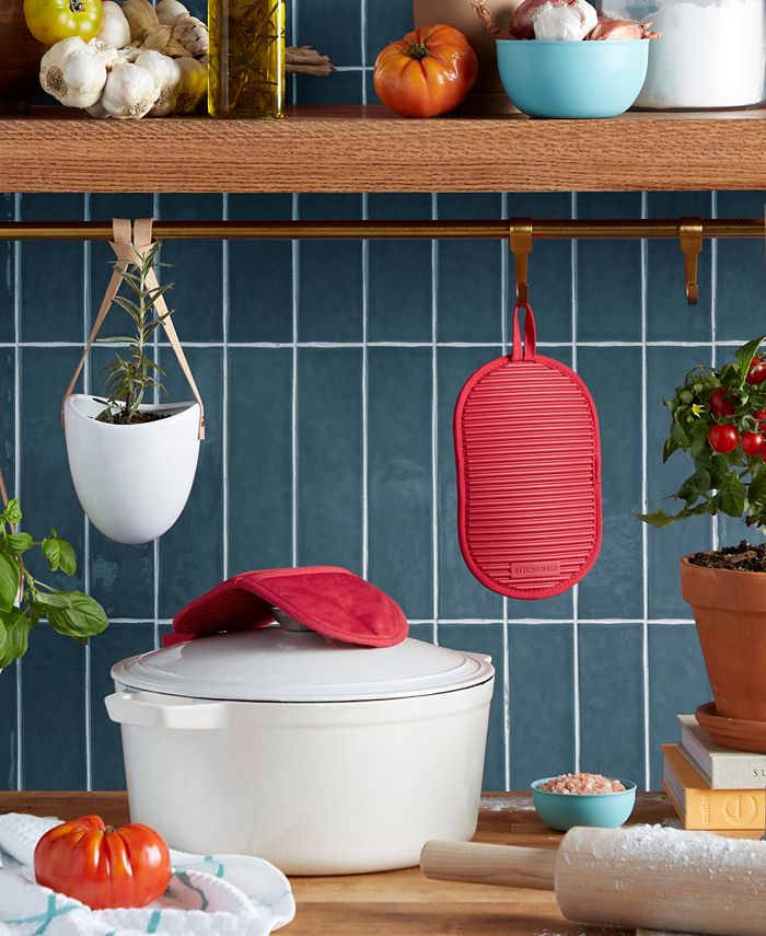 KitchenAid Ribbed Soft Silicone Pot Grabber 2-Pack Set, 5" x 8" - Macy's