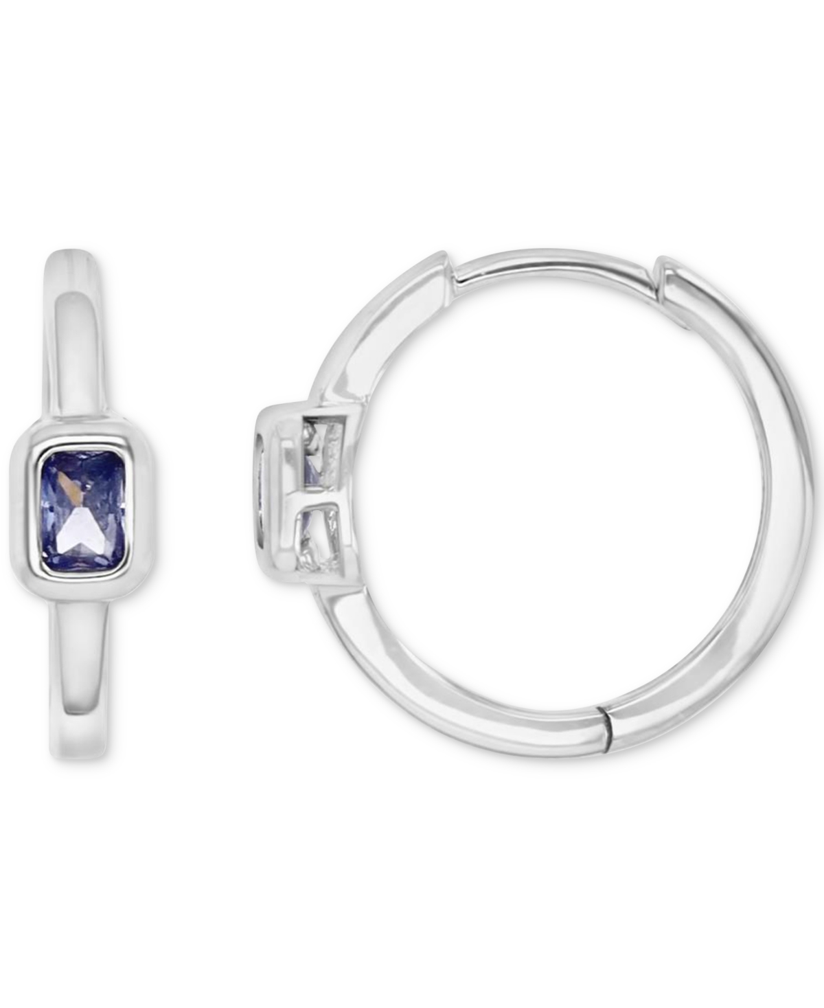 Click here for Cubic Zirconia Rectangular Bezel Polished Small Ho... prices