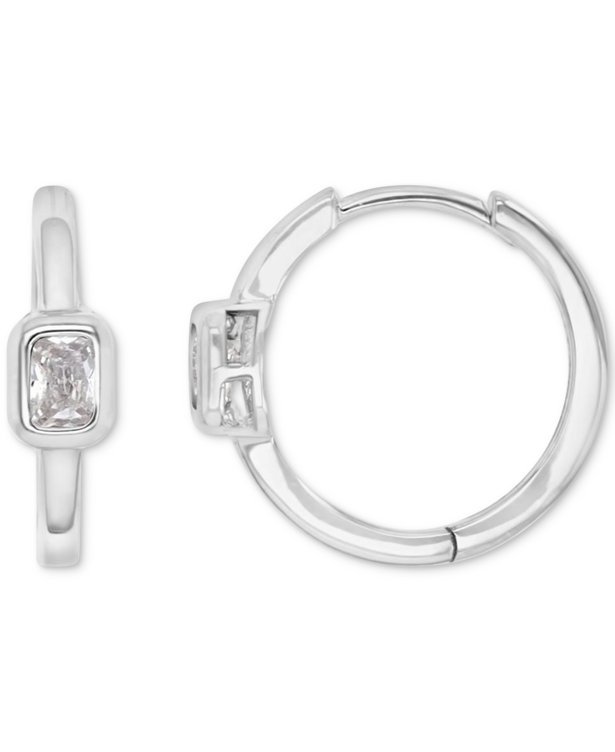 Click here for Cubic Zirconia Rectangular Bezel Polished Small Ho... prices