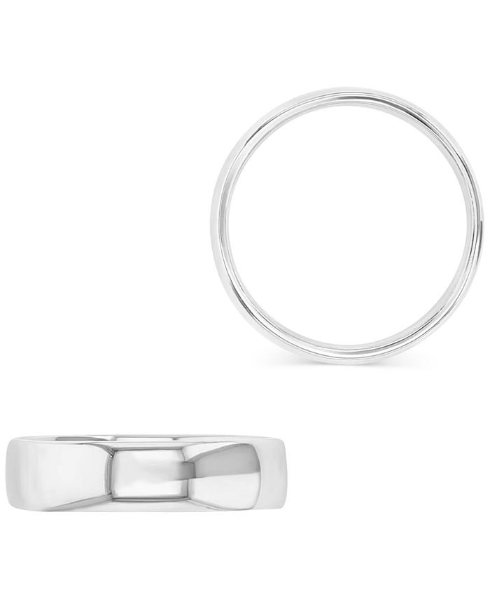 Macy's High-Polished Finish Comfort Fit Dome Stack Band - Macy's