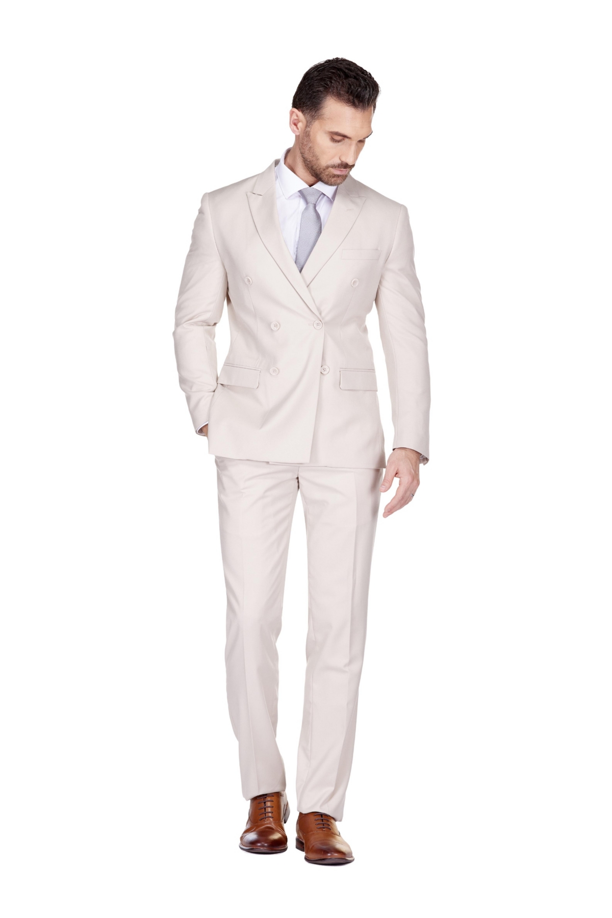 Click here for Gino Vitale Mens Slim Fit 2-Piece Double Breasted... prices