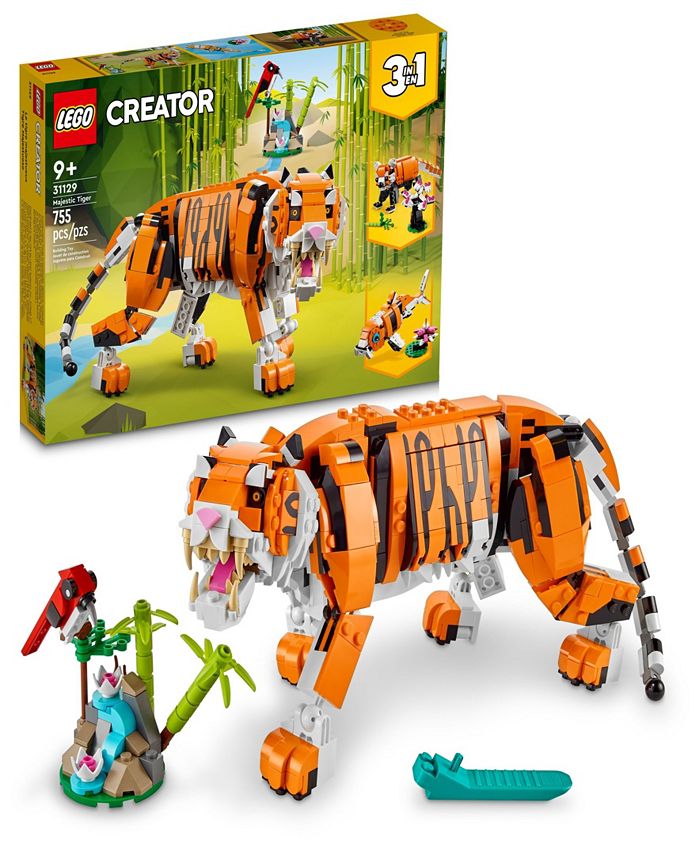 LEGO® Creator 31129 3-in-1 Majestic Tiger Toy Building Set - Macy's