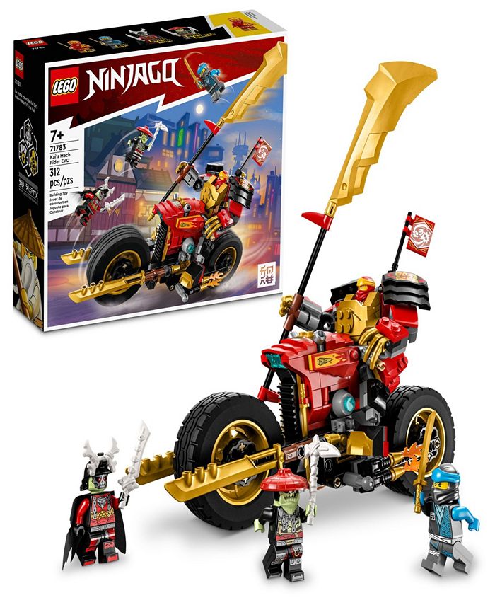 LEGO® Ninjago Kai’s Mech Rider EVO 71783 Toy Building Set with Kai, Nya, Bone King and Bone ...