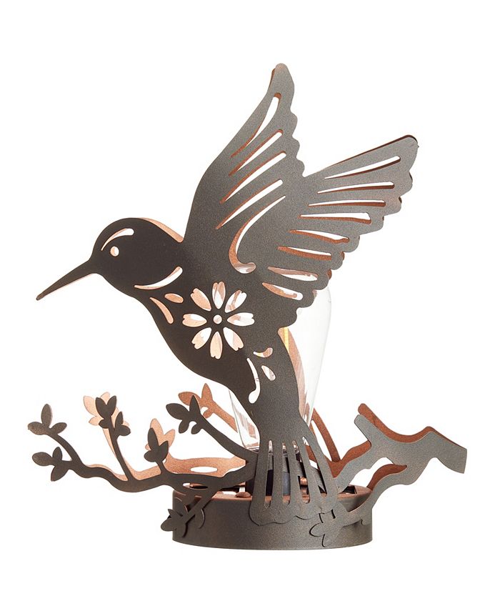 Glitzhome 9.75" H Set of 2 Black and Gold-Tone Metal Cutout Flying ...