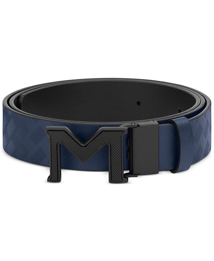 Montblanc Men's M Pin Buckle Reversible Leather Belt - Macy's
