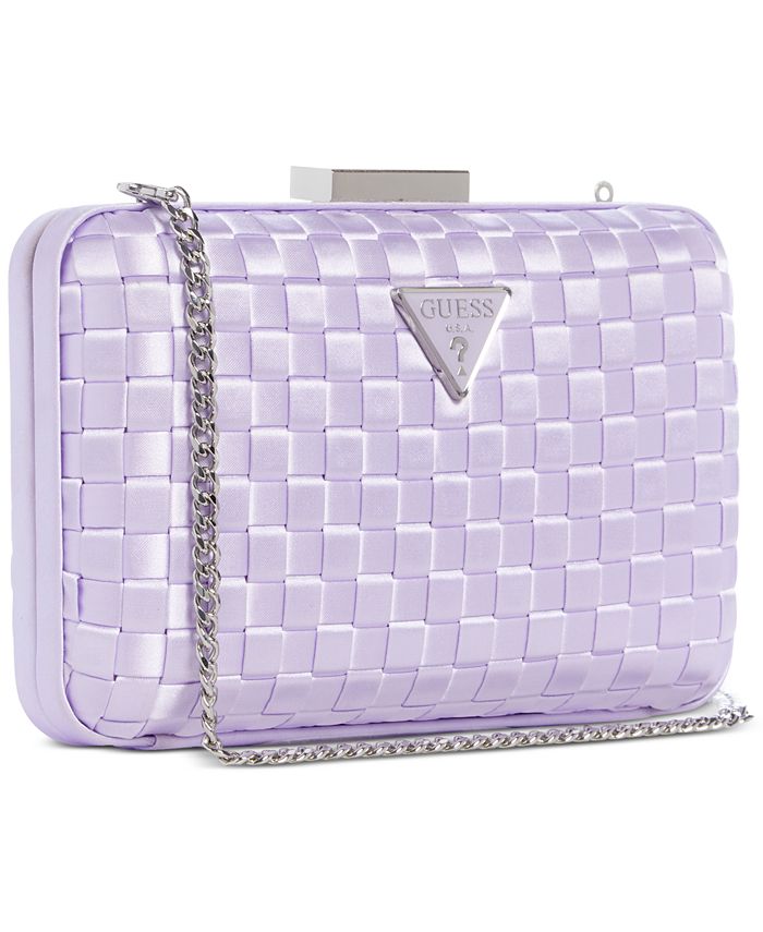 GUESS Twiller Minaudiere Satin Small Crossbody - Macy's