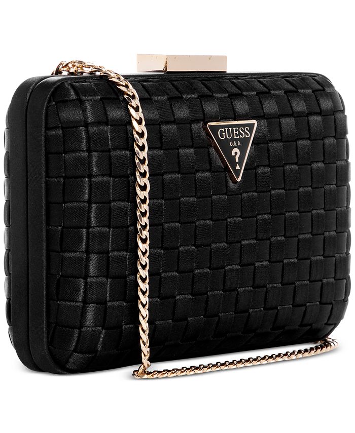 GUESS Twiller Minaudiere Satin Small Crossbody - Macy's
