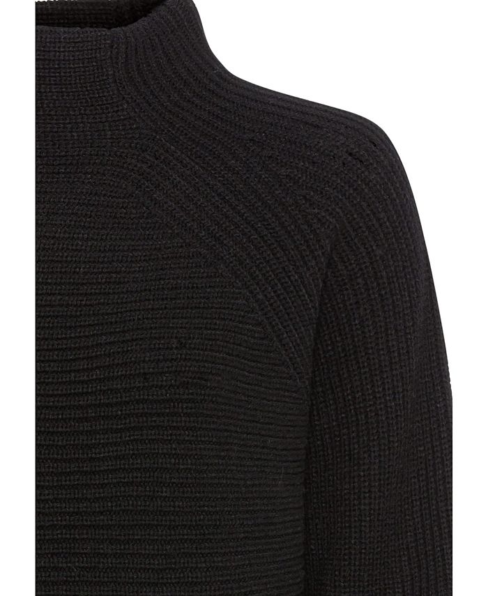 Olsen Wool Blend Long Sleeve Sweater - Macy's
