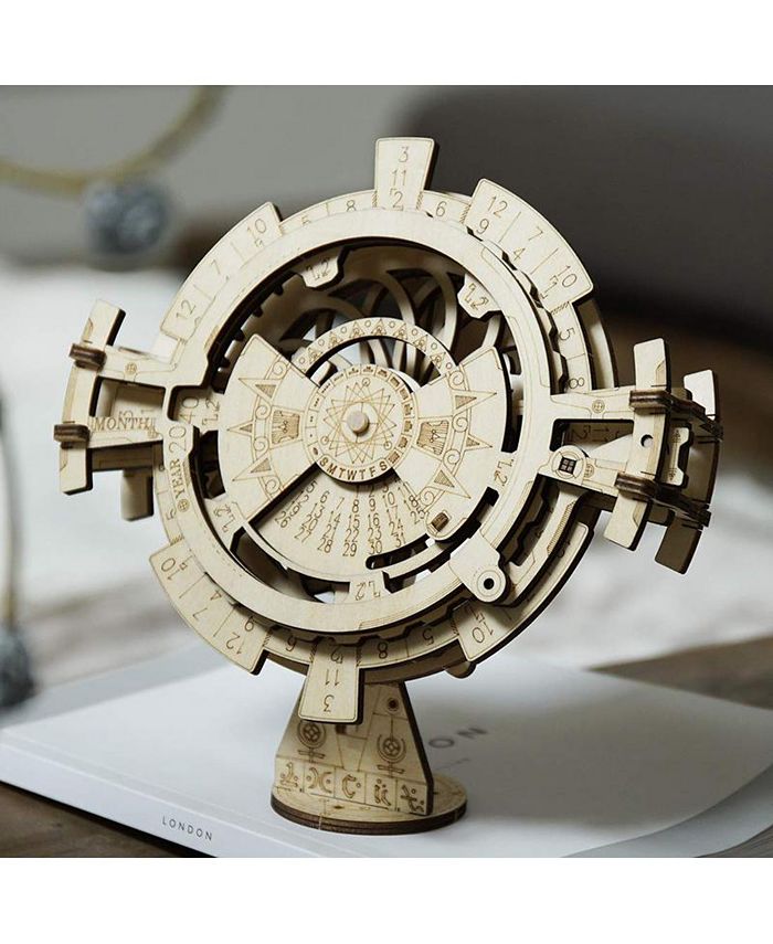 Robotime 3D Puzzle Wooden Model Building Kit - Perpetual Calendar - Toys for Children - Macy's