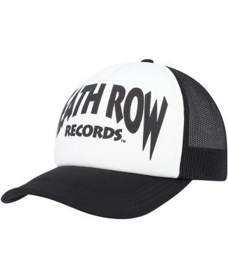 Men's White, Black Death Row Records Trucker Adjustable Hat - Macy's