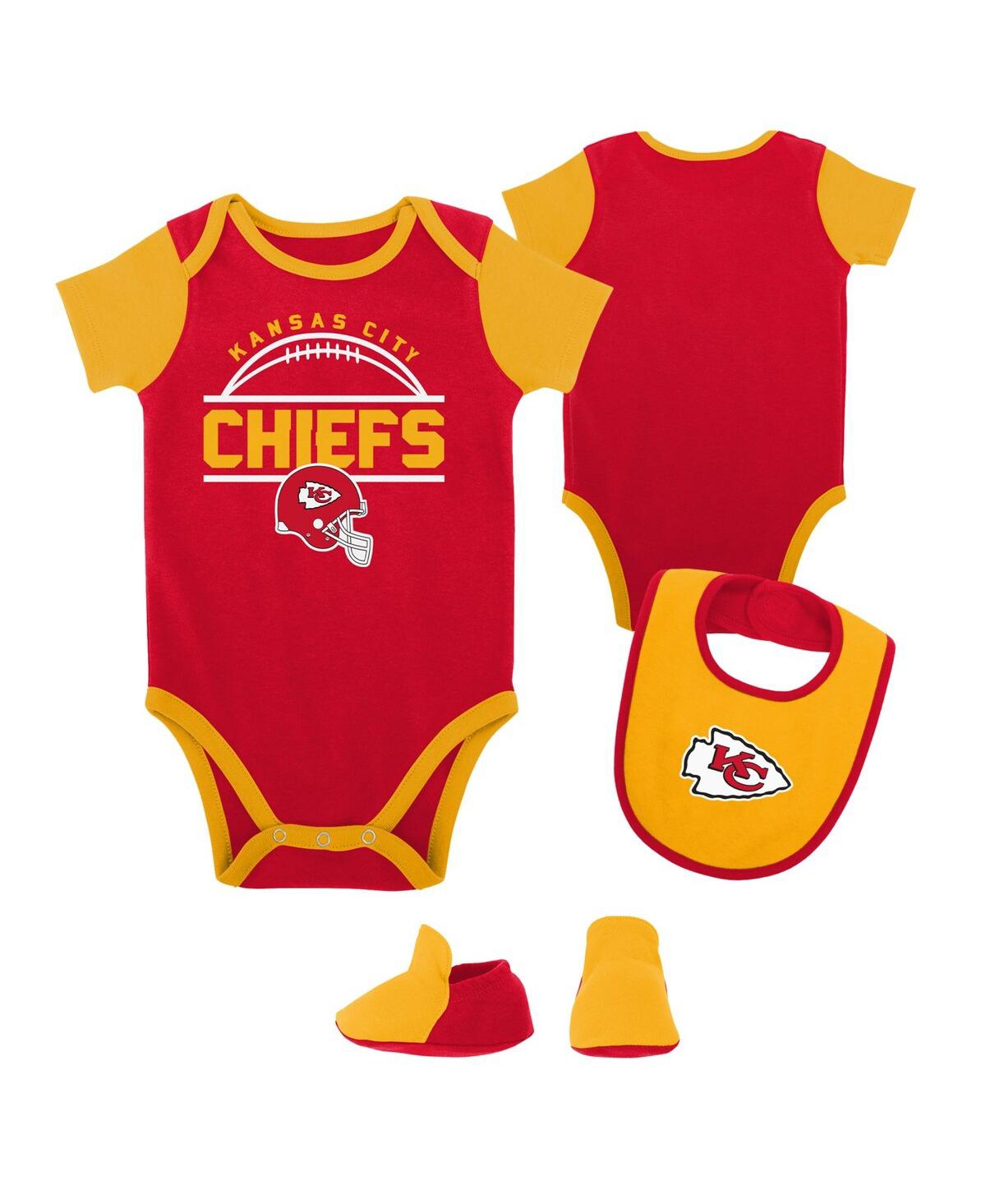 Click here for Baby Boys and Girls Red  Gold Kansas City Chiefs H... prices