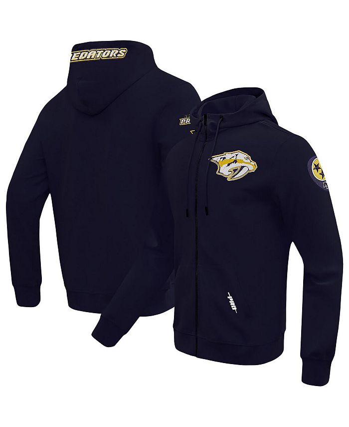 Pro Standard Men's Navy Nashville Predators Classic Chenille Full-Zip ...