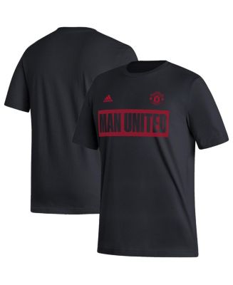 Men's adidas Black Manchester United Culture Bar T-shirt - Macy's