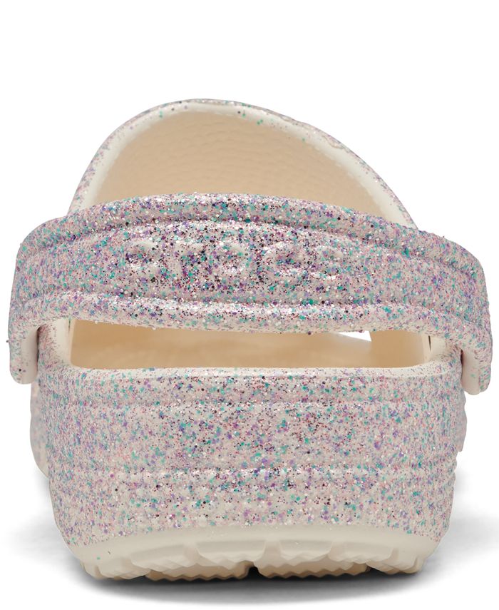 Crocs Little Girls Classic Glitter Clogs from Finish Line - Macy's