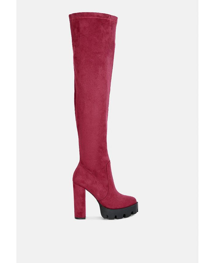 London Rag maple faux suede Over the Knee boots - Macy's