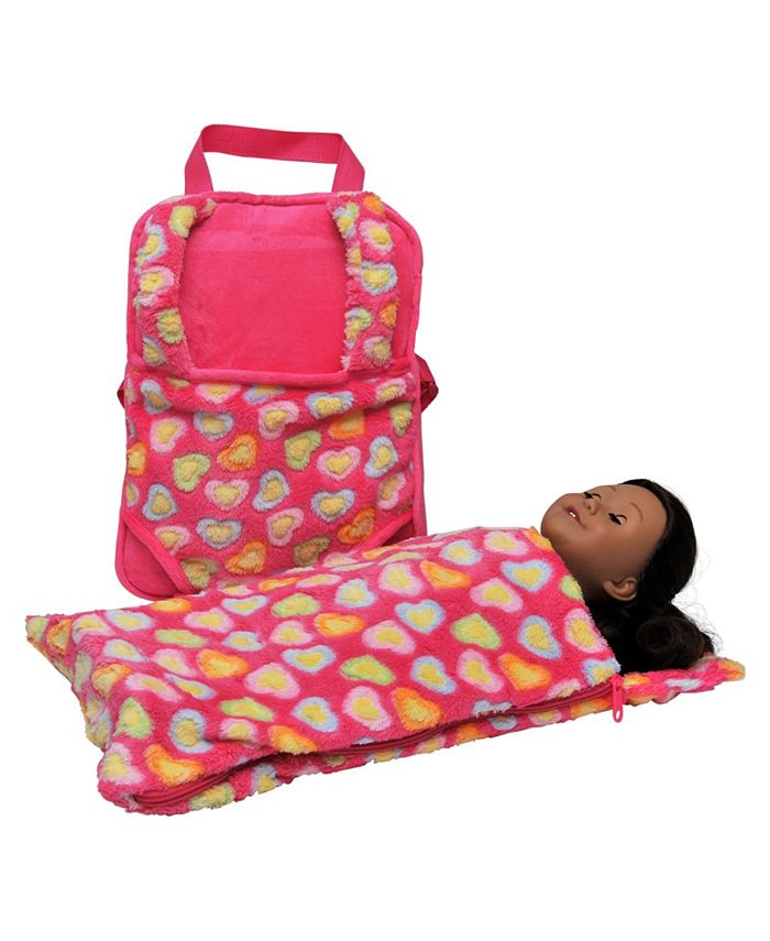 The Queen's Treasures Doll Accessories, Pink Baby Doll Backpack Carrier ...