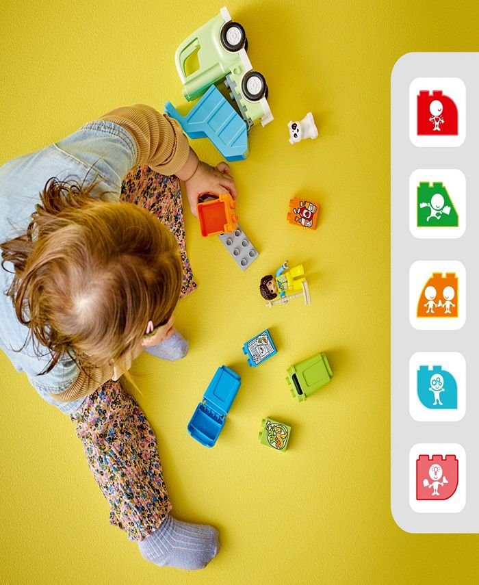 LEGO® DUPLO Town 10987 Recycling Truck Toy STEM Building Set - Macy's