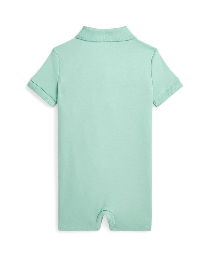 Polo Ralph Lauren Baby Boys Polo Bear Soft Cotton Polo Shortall - Macy's