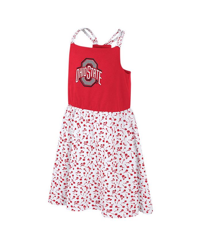 Colosseum Big Girls Scarlet, White Ohio State Buckeyes Robin Floral ...