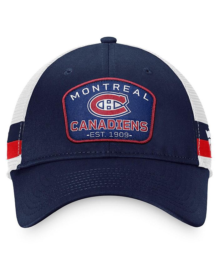 Fanatics Men's Navy, White Montreal Canadiens Fundamental Striped ...