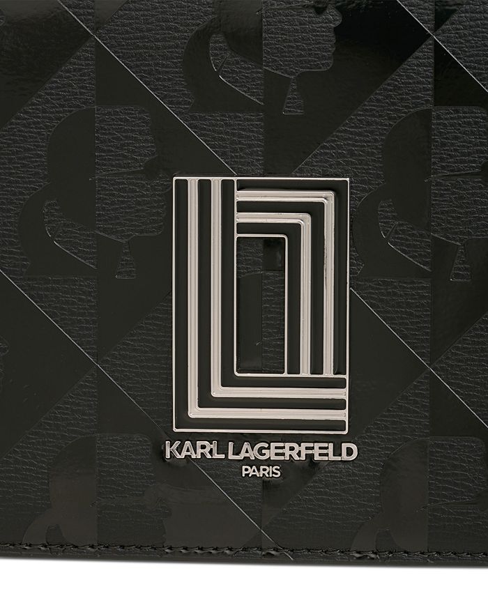 KARL LAGERFELD PARIS Simone Small Leather Crossbody - Macy's