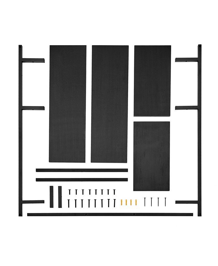 Danya B Rhodes 4 Tier Modern Floating Windowsill Wall Shelf Unit with ...