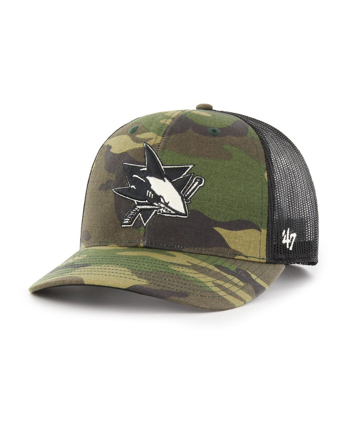 Click here for Mens 47 Brand Camo  Black San Jose Sharks Trucker... prices
