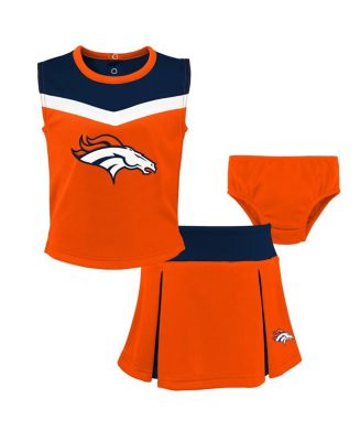 Girls Toddler Orange Denver Broncos Spirit Cheer Two-Piece Cheerleader ...