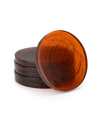 Thirstystone Faux Tortoise Shell Resin Coasters, Set of 6 - Macy's