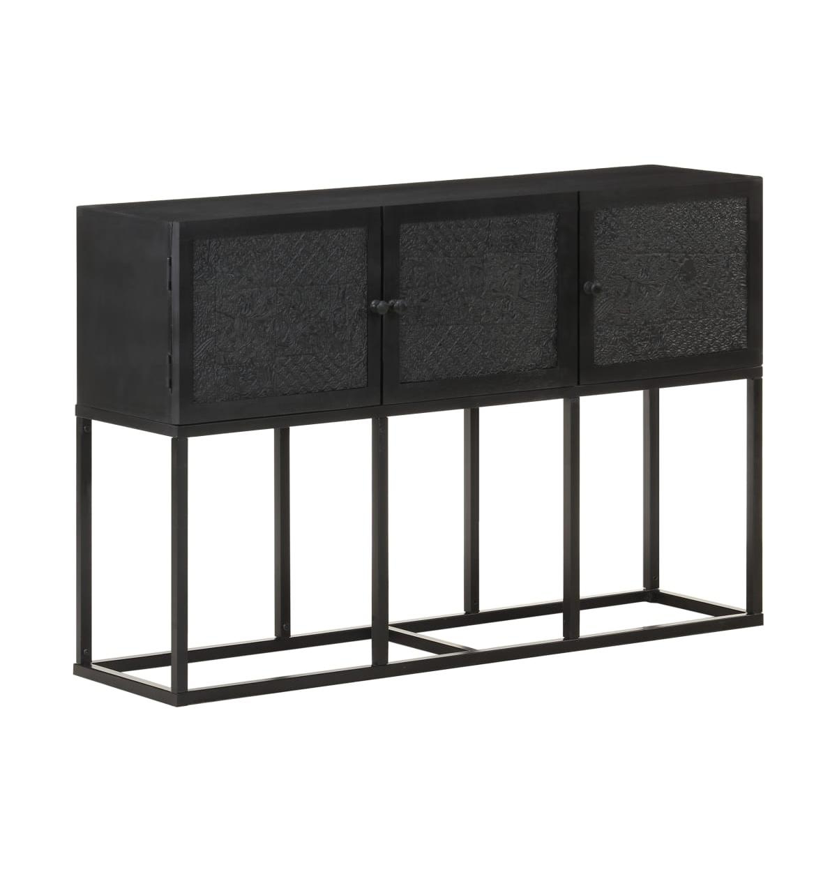 Click here for Sideboard 45.3x11.8x29.9 Solid Mango Wood - Black prices