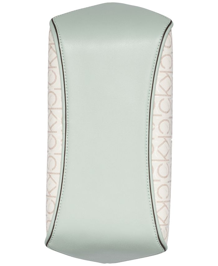 Calvin Klein Audrey Signature Convertible Satchel - Macy's