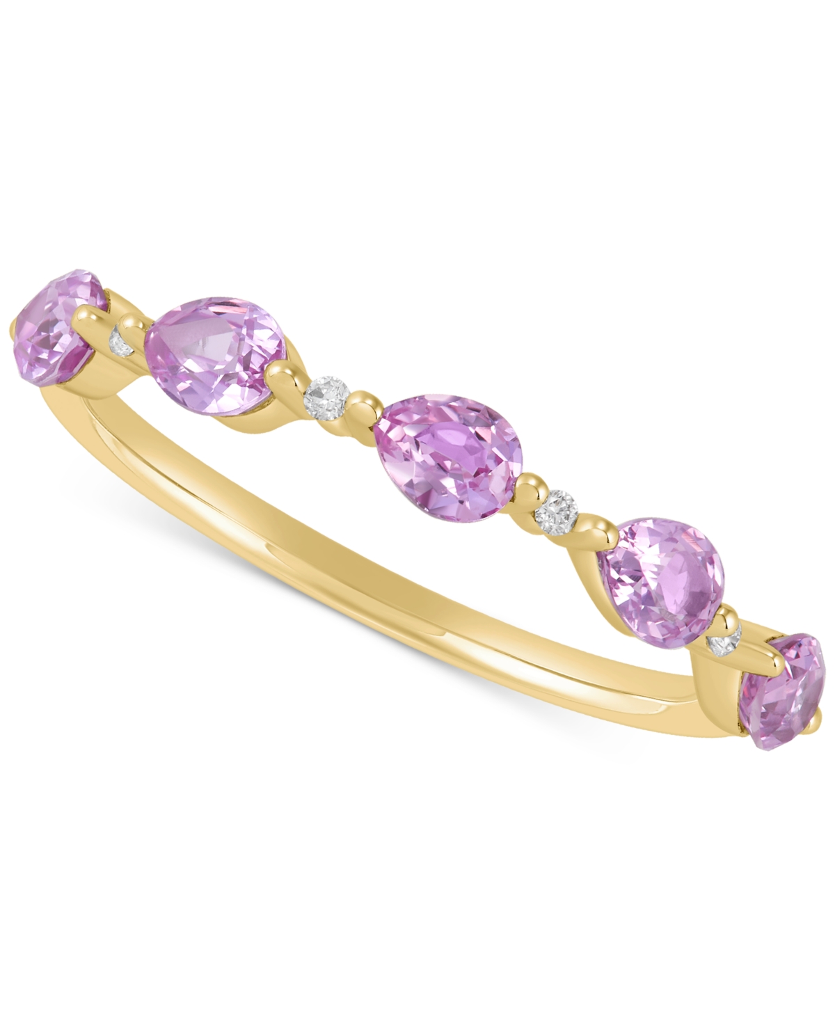 Click here for Lab-Grown Pink Sapphire (1-1/10 ct. t.w.) & Lab-Gr... prices