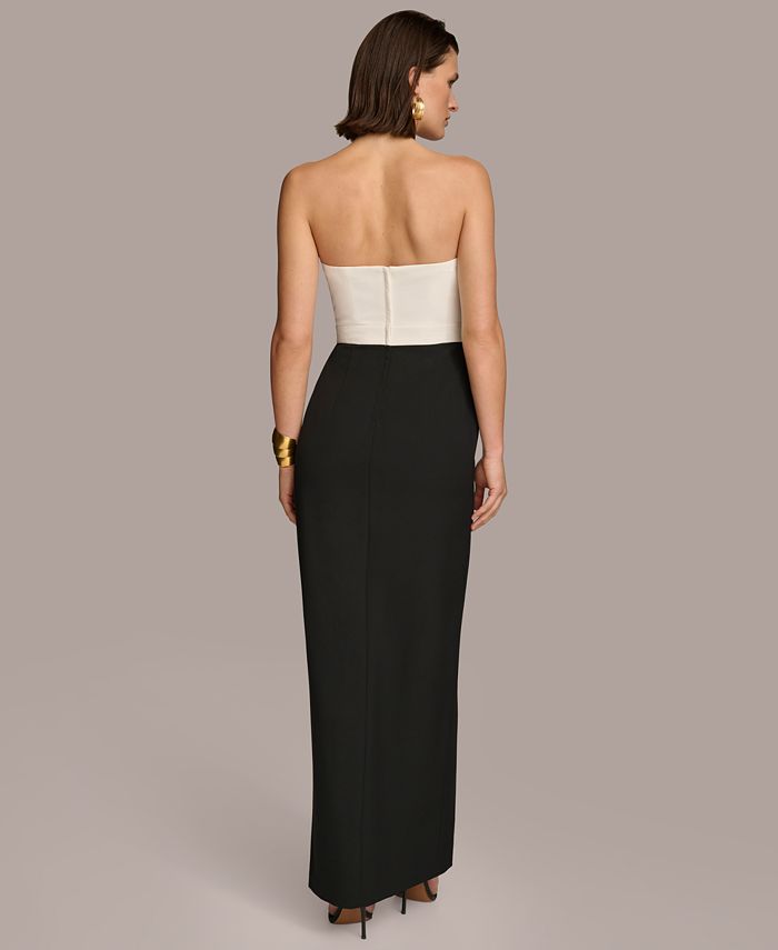 Donna Karan New York Donna Karan Women's Colorblocked Strapless Gown ...