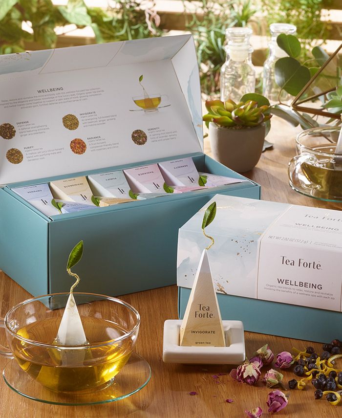 Tea Forte Wellbeing Spa Tea Bundle, 3 Piece - Macy's