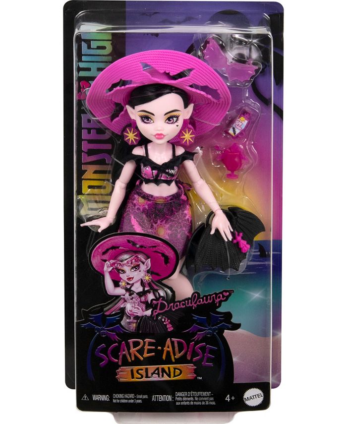 Monster High Scare-Adise Island Draculaura Fashion Doll with Swimsuit ...